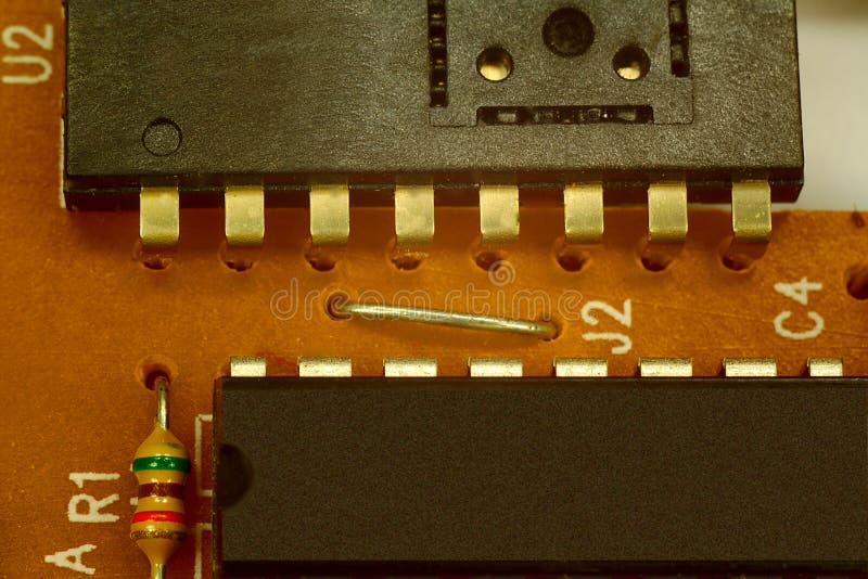 Símbolo Esquemático Electrónico De Resistencia Aislado En Fondo Blanco ...