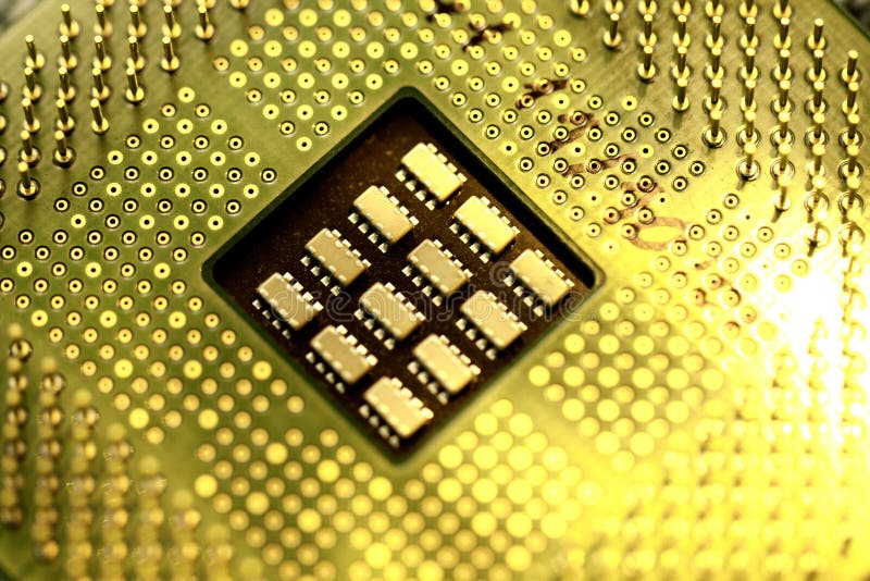 Microprocessador Do Computador Foto de Stock - Imagem de digital ...