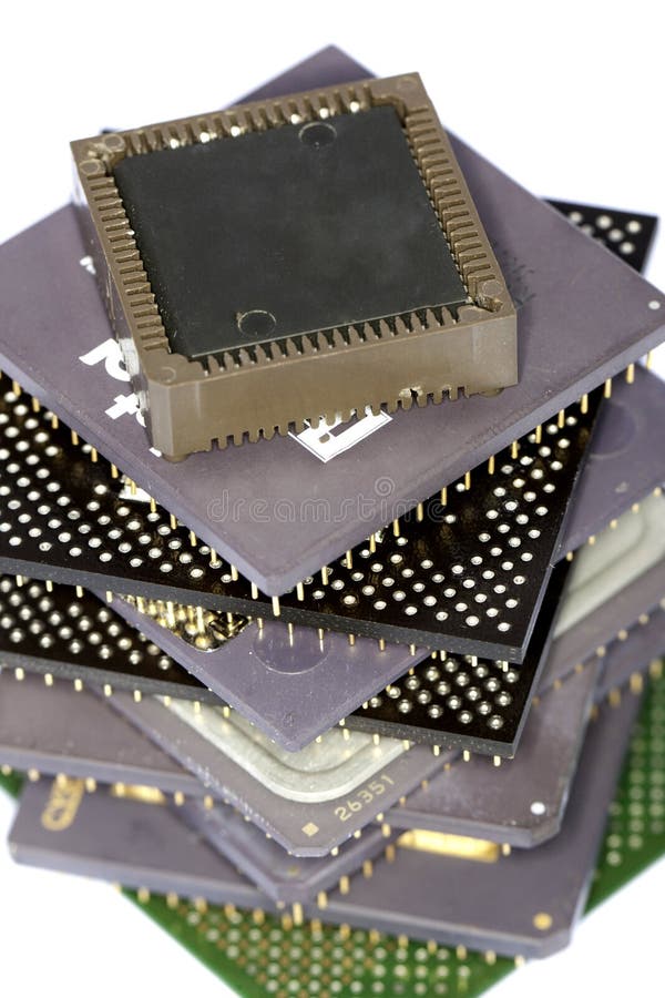 Microprocessadores Do Computador Imagem de Stock - Imagem de integrado ...