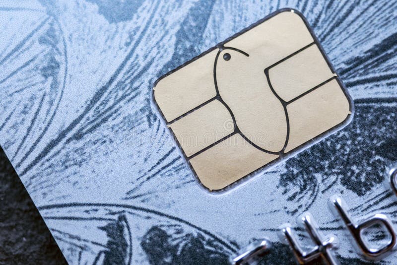 Microprocessor Banking Card, Modern Silver Credit Card Editorial ...