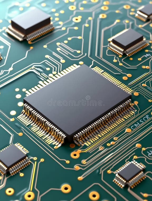 Microprocessor Circuit Board Technology Hightech Digital Circuit Board ...