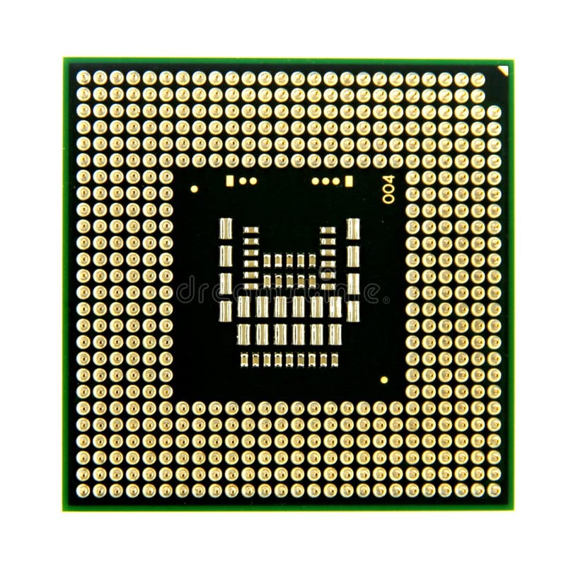 Microprocessor. Close Up Electronic Micro Chip Stock Image - Image of ...