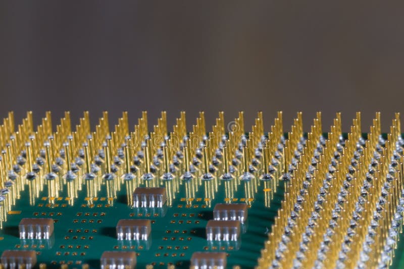 Microprocessor - Closeup Detail Stock Photo - Image of equipment, core ...