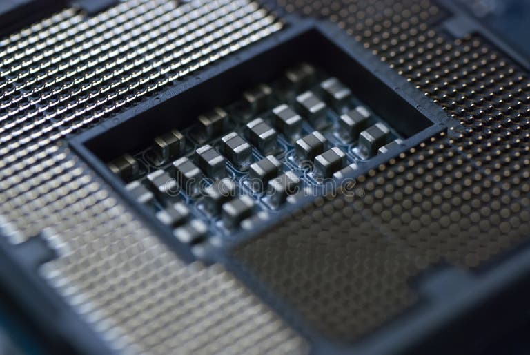 Microprocessor stock image. Image of socket, circuit - 66063401