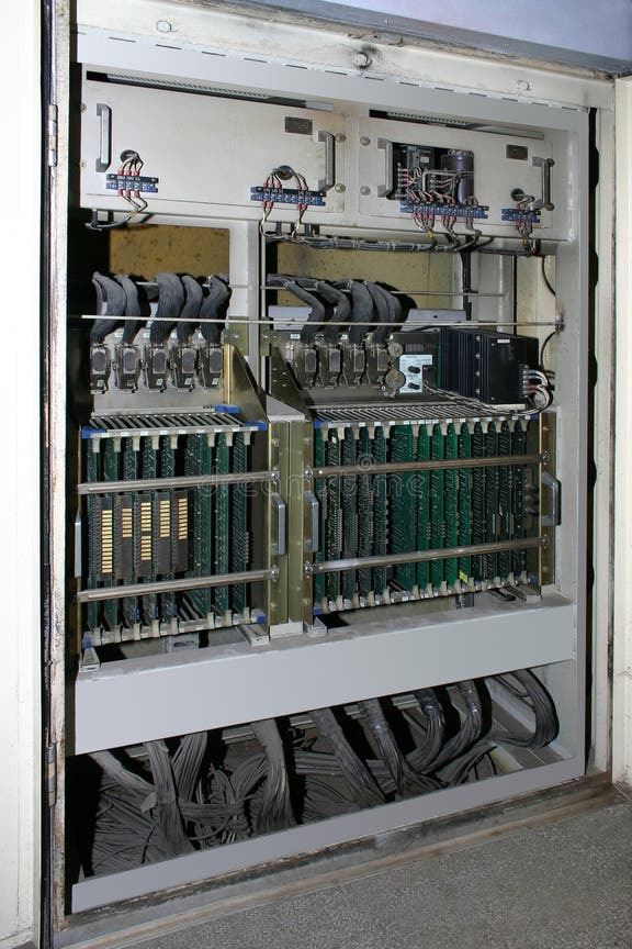 Microprocessor Control Unit Box of Electric Train. Stock Photo - Image ...