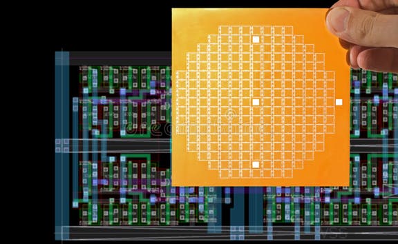 Microprocessor Layout and Chip Mask Stock Photo - Image of chip ...