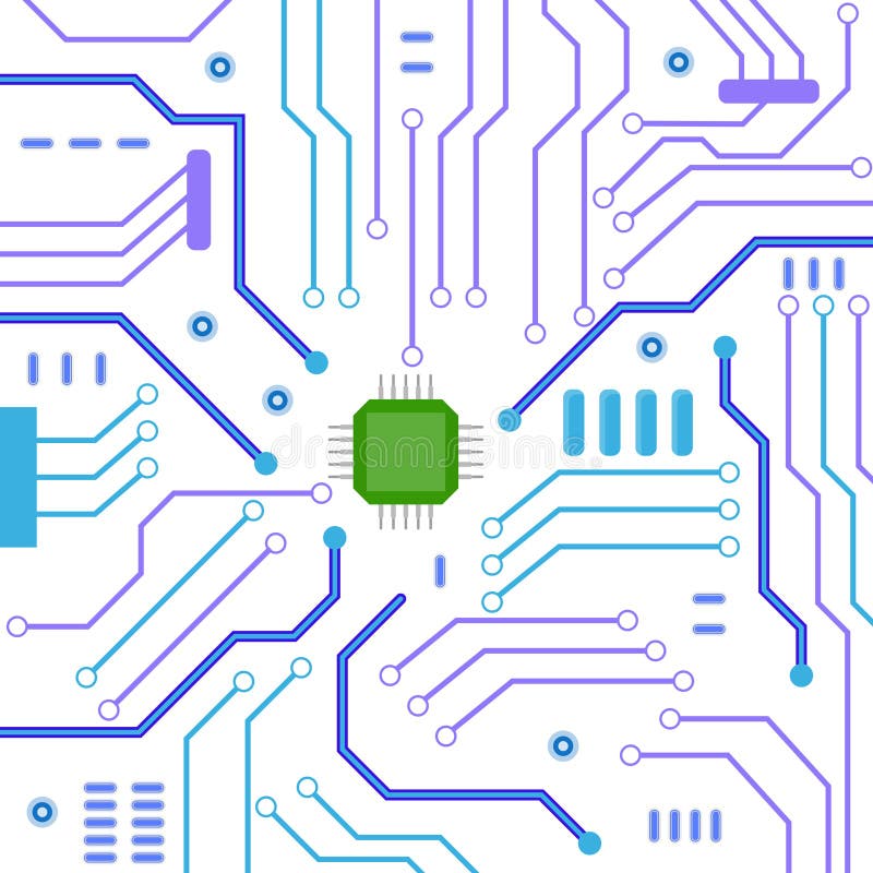 Microprocessor Transistors Stock Illustrations – 424 Microprocessor ...