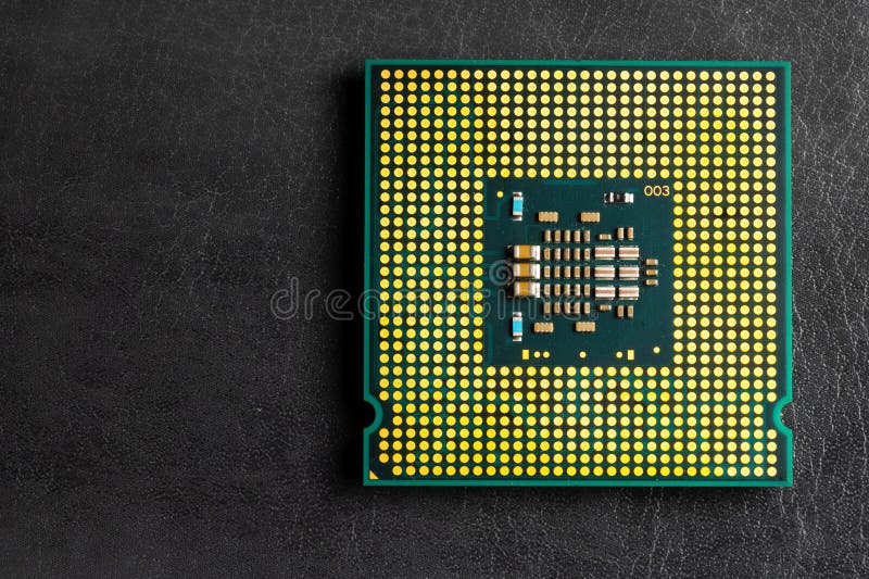 The Microprocessor Processor of the CPU of a Computer or Laptop Lies on ...