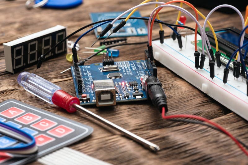 Microprocessor programming stock photo. Image of coding - 205292882