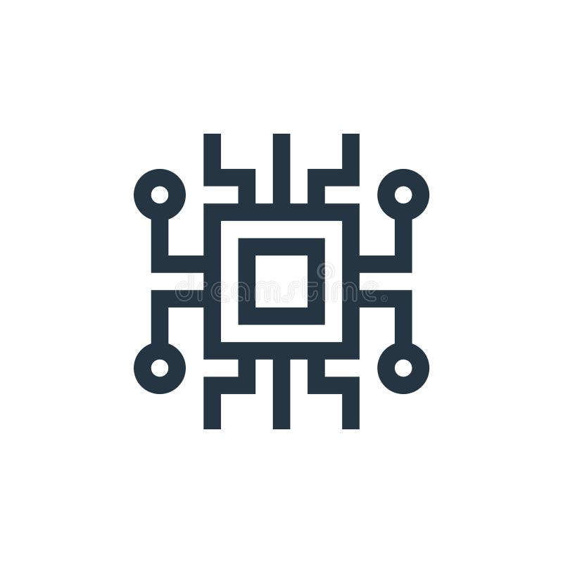 Microprocessor Outline Stock Illustrations – 2,608 Microprocessor ...