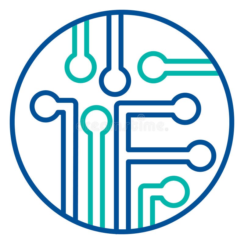 Microprocessor Wafer Business Process Stroke Icon Stock Vector ...