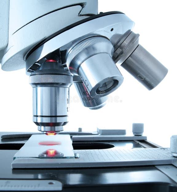 Microscope stock photo. Image of biology, biotechnology - 12845406
