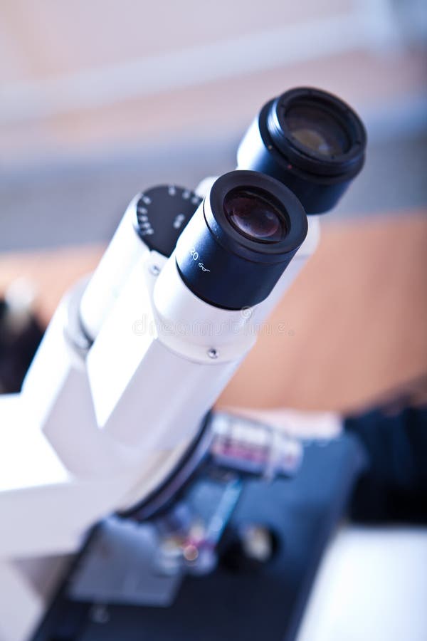 Microscope in lab stock photo. Image of technology, healthcare - 5635958