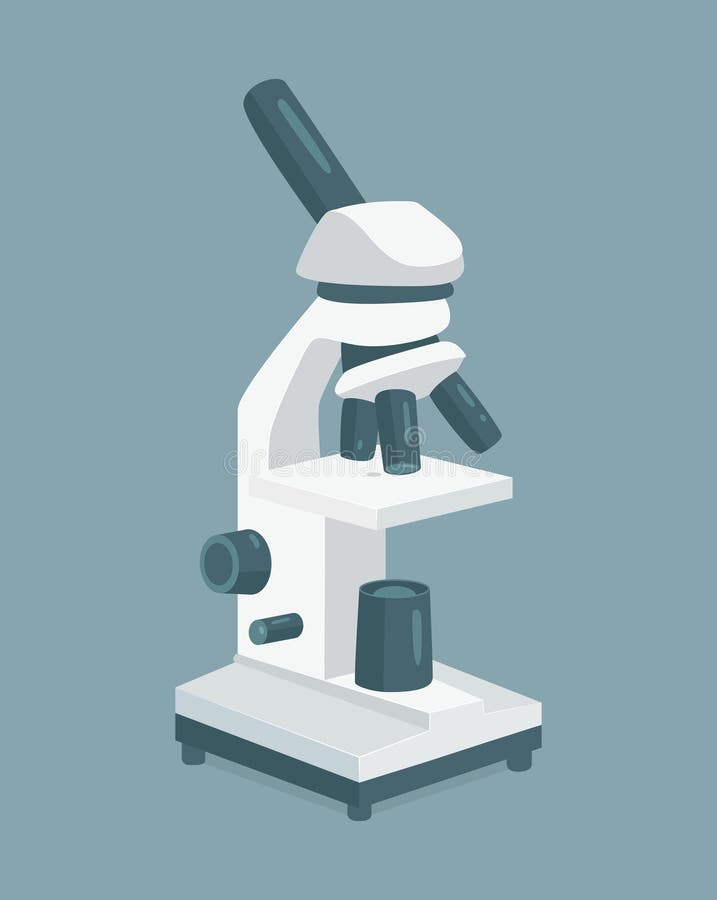 Vector Illustration of Microscope. Laboratory Equipment Stock Vector ...