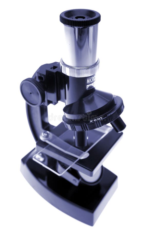 Blue microscope stock image. Image of examine, exploration - 8668611