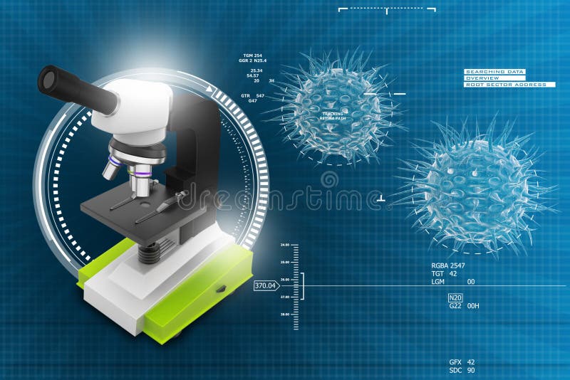 Biomedical Research Concept Stock Illustration - Illustration of ...