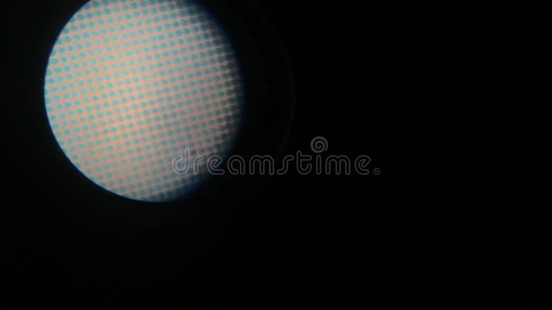 Microscope Adjusting Focus Orb Planet Circle Checker Pattern 4K Stock ...
