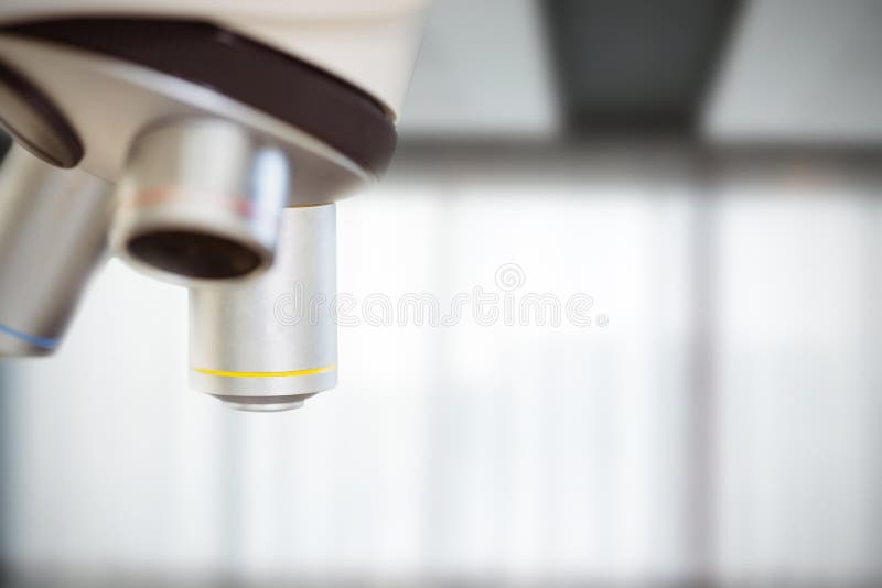 Composite Image of Microscope Stock Illustration - Illustration of ...