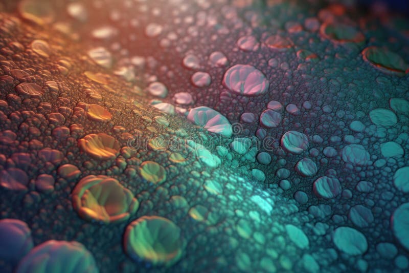 Microscope of Alien Skin. AI Generated Stock Illustration ...