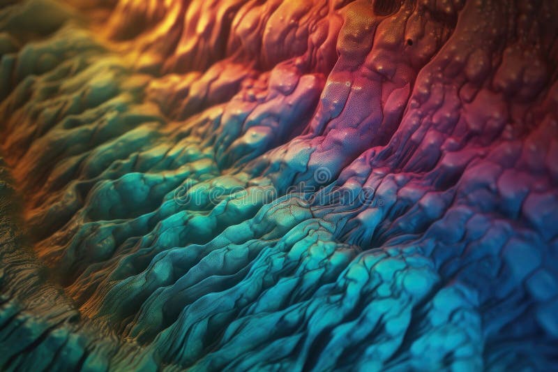 Microscope of Alien Skin. AI Generated Stock Illustration ...