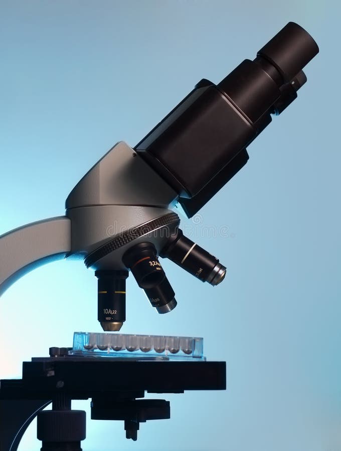 Microscope analysis stock image. Image of education, experiment - 25477897