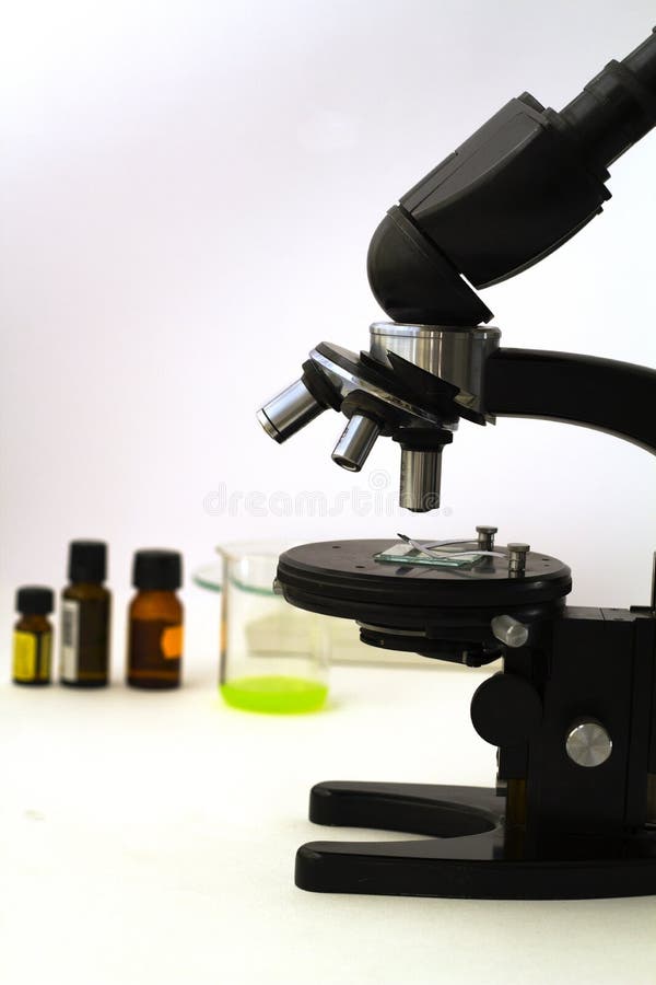 Microscope for analysis stock image. Image of examination - 46161341