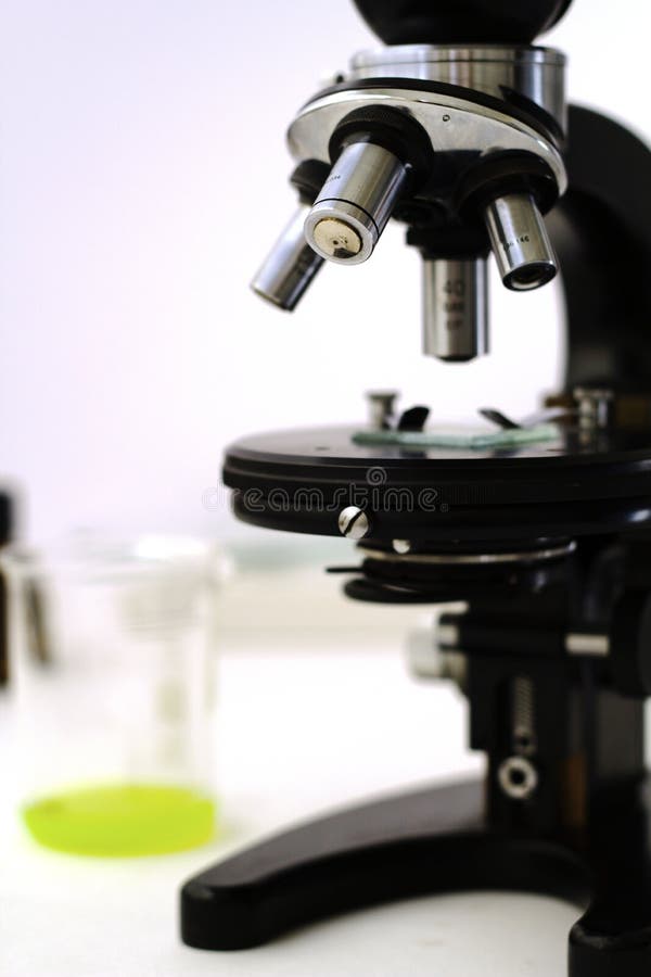 Microscope for analysis stock image. Image of technology - 46161367