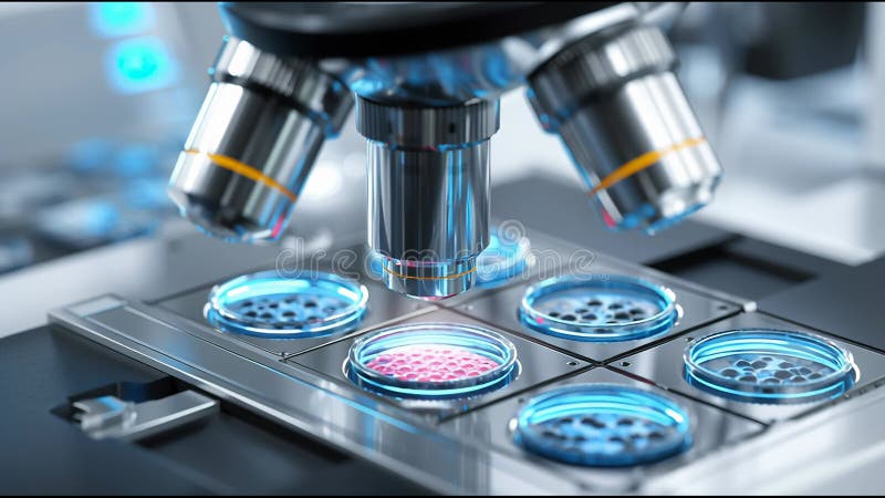 Microscope Analysis of Petri Dishes Reveals Cellular Activity in a ...