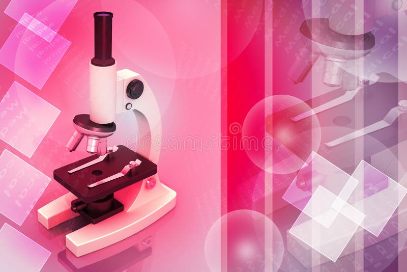 Microscope stock illustration. Illustration of biotechnology - 36195005