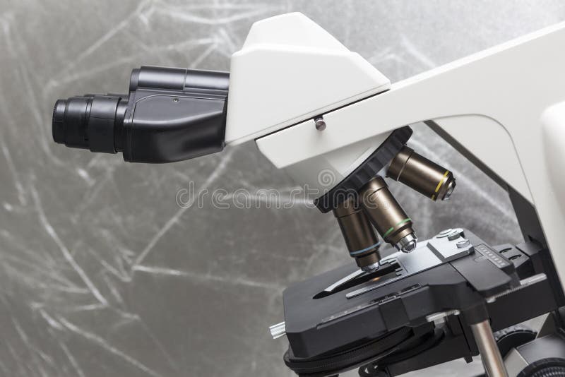 Microscope in bio lab stock photo. Image of optical, innovation - 28539470