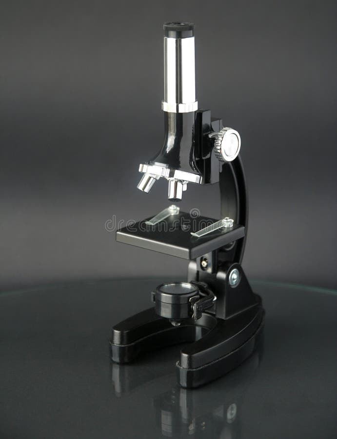 Microscope on stock image. Image of white, object, scientific - 284684533