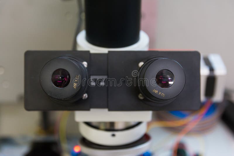 Microscope Camera Device Print Examine Industry Quality Machine Stock ...