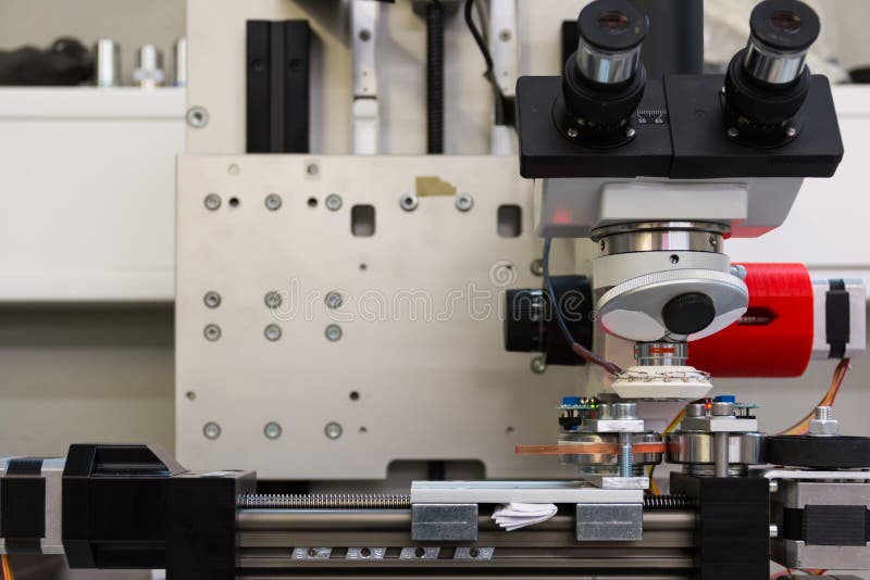 Microscope Camera Device Print Examine Industry Quality Machine Stock ...