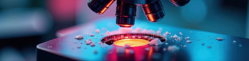 Microscope Close-up Lab Samples Scientific Research Diagnostic Virus ...