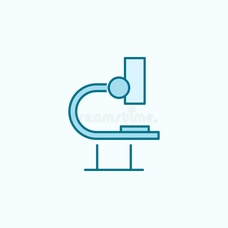 Microscope 2 Colored Line Icon. Simple Colored Element Illustration ...