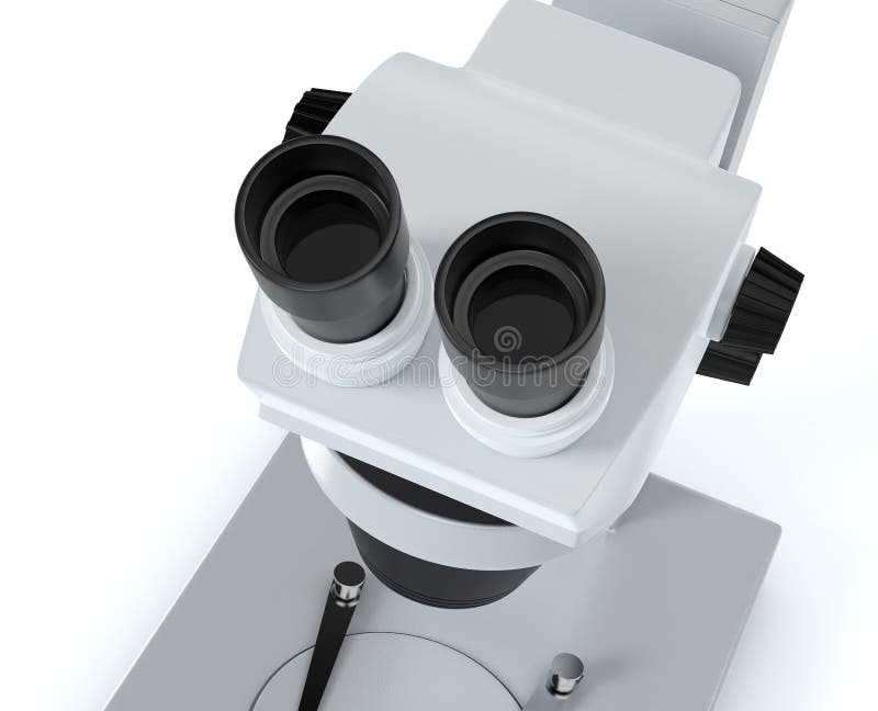 Microscope, Concept De Recherche Scientifique Illustration Stock ...