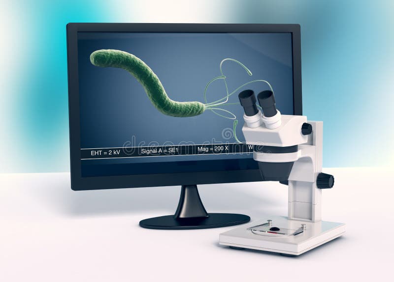 Microscope, Concept of Scientific Research and New Technologies Stock ...