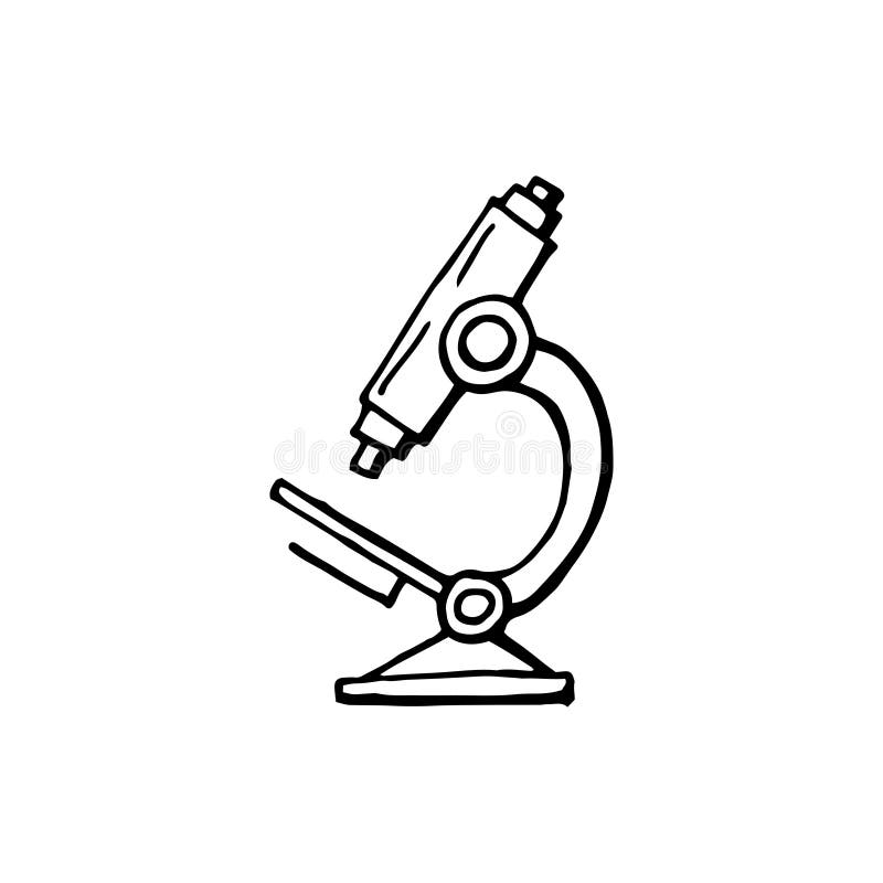 Black Sketch Drawing Microscope Stock Illustrations – 539 Black Sketch ...