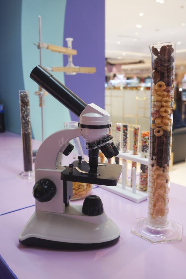 Simulation Science Laboratory Stock Photo - Image of microscope, test ...