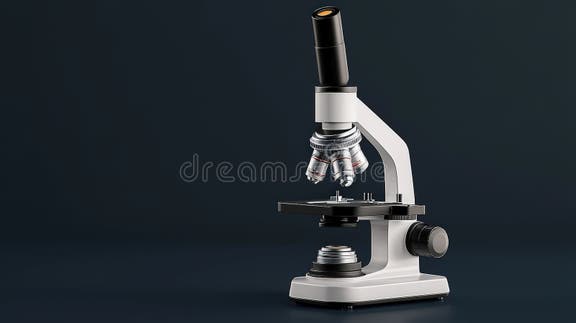 Microscope dark background stock illustration. Illustration of ...