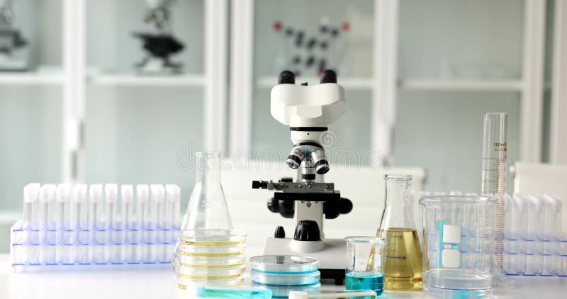 A Microscope is Essential in Labs, Alongside Glassware and Petri Dishes ...