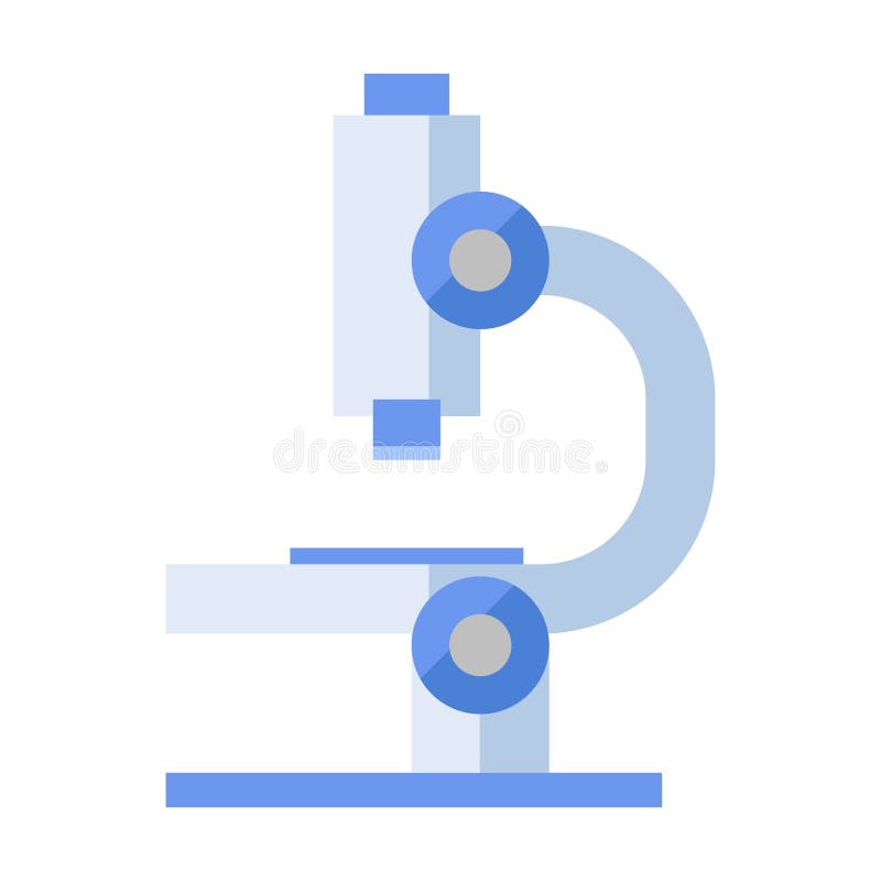 Microscope Flat Clipart Vector Illustration Stock Vector - Illustration ...