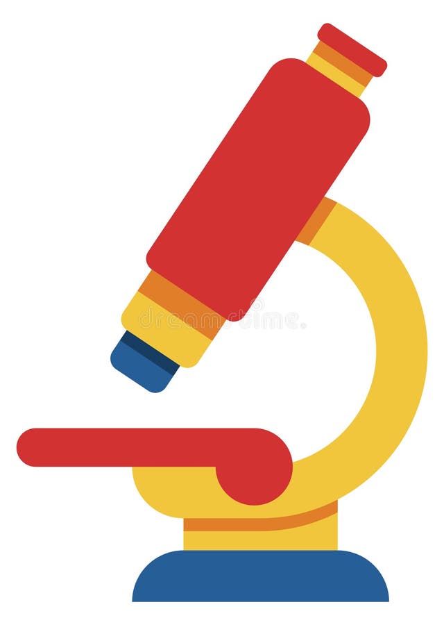 Microscope Flat Icon. Research Symbol Stock Vector - Illustration of ...