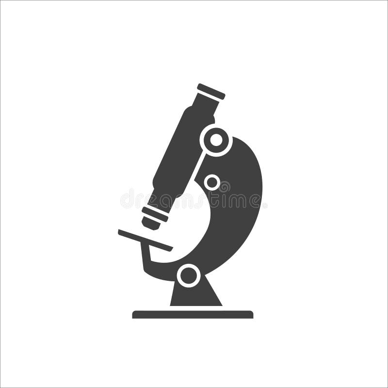 Microscope Flat Icon. Vector Illustration Stock Vector - Illustration ...