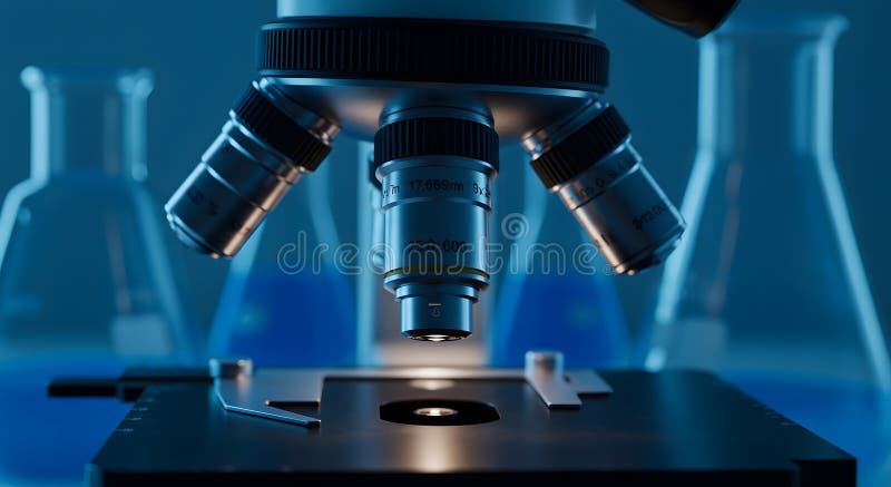 Microscope in Focus: Scientific Research and Discovery Stock ...