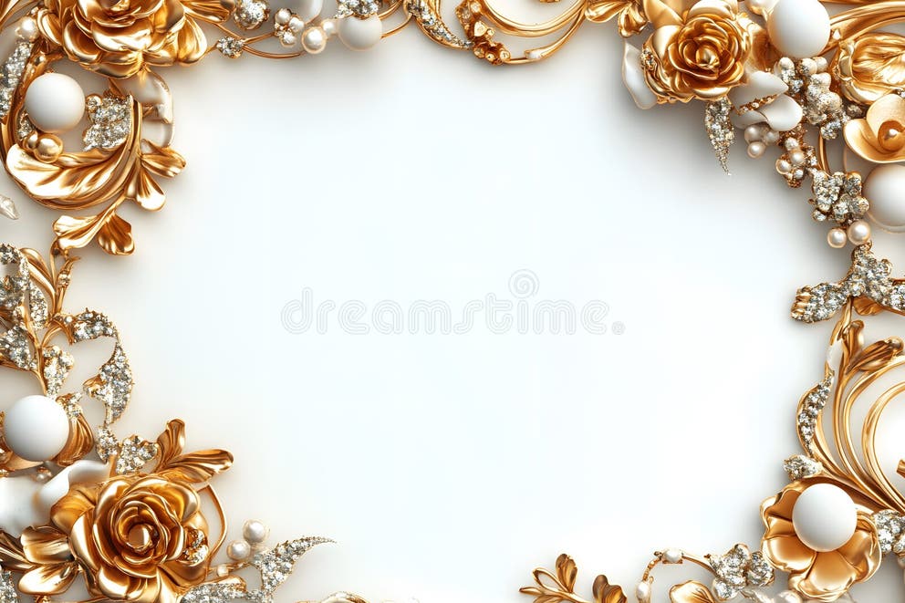 Microscope Frame on White Background for Educational Themes Stock ...