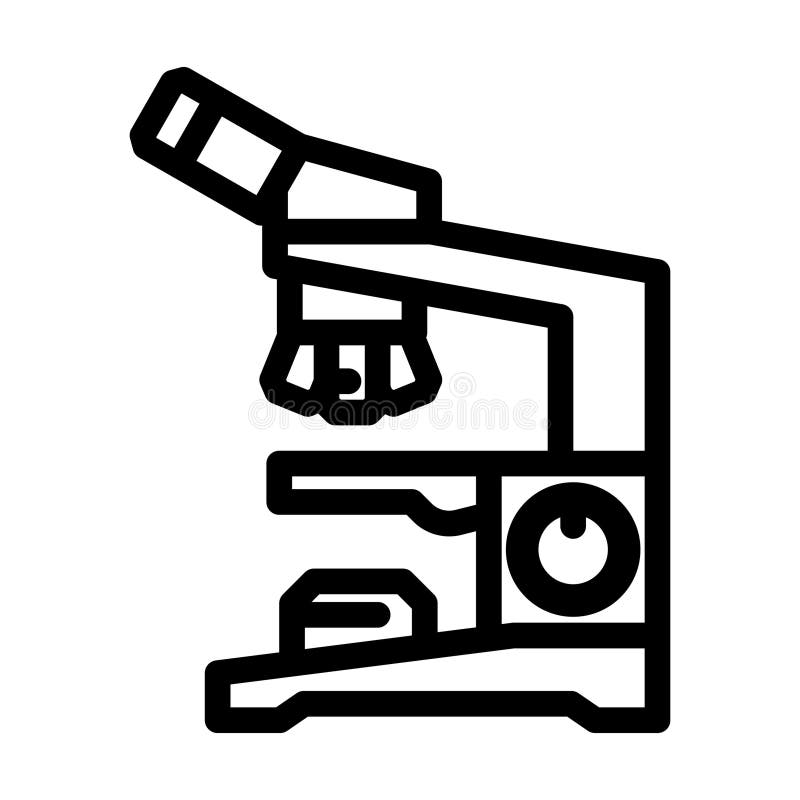 Microscope Genetic Engineering Line Icon Vector Illustration Stock Vector - Illustration of gene ...