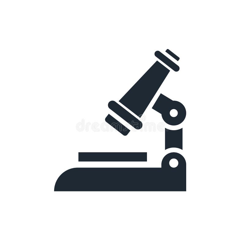 Microscope Icon Analysis Symbol Stock Vector - Illustration of isolated ...