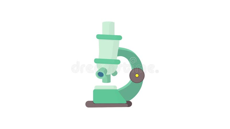 Laboratory Microscope Icon Animation Stock Video - Video of biology ...