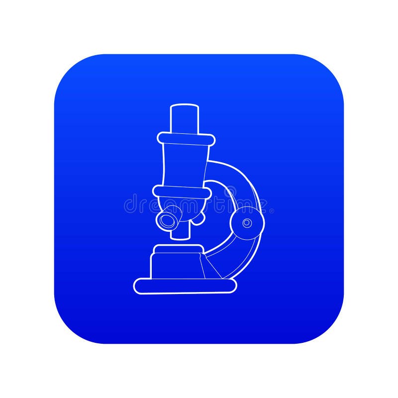 Microscope Icon in Isometric 3d Style Stock Vector - Illustration of ...
